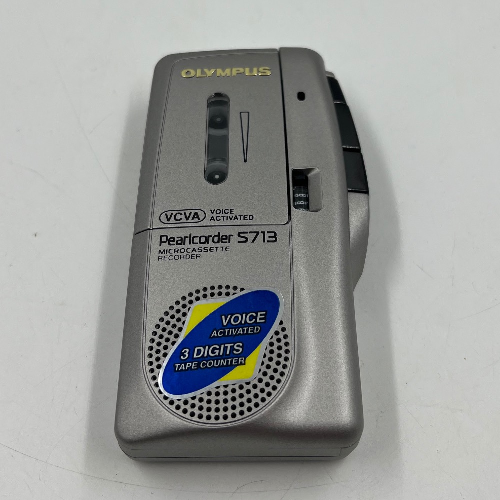 Pre-owned OLYMPUS PEARLCORDER S713 MICROCASSETTE RECORDER - Own4Less